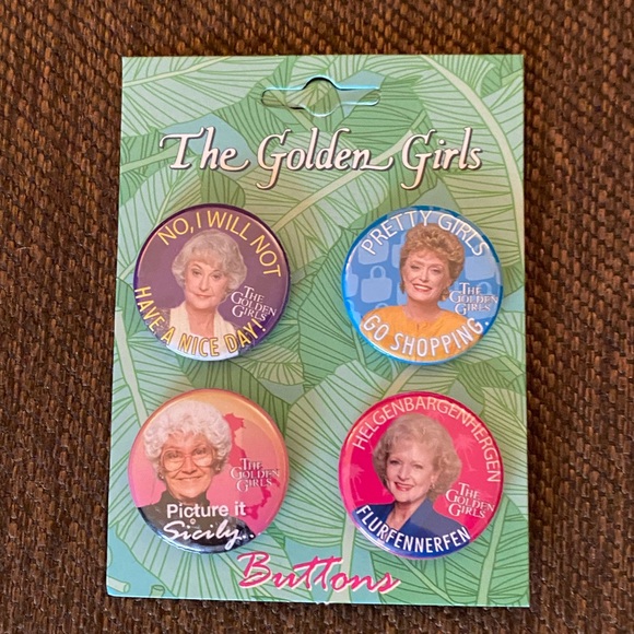 Other | Golden Girls Buttons Set Of 4 | Poshmark